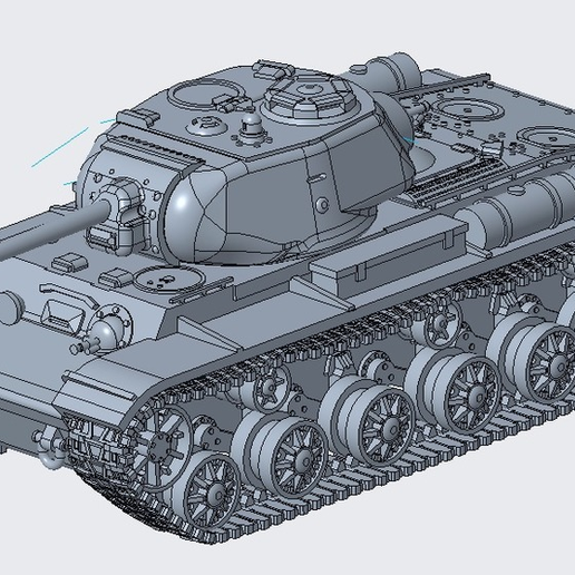 🪖 KV Tank Expansion (Redone)・Free 3D File for ・Cults