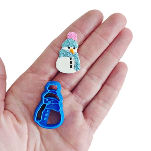 ☃️ Snowman In Hat & Scarf Clay Cutter STL File・ STL File for 3D ...