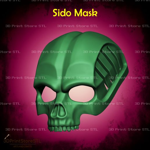 📁 Sido Mask for Cosplay - STL File 3D print model・ 3D File for 3D ...