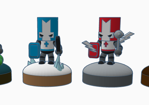 🏰 Castle Crasher Main Characters・ 3D File for 3D printing・Cults