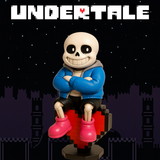 💜 Sans heart base Undertale・ STL File for 3D printing・Cults