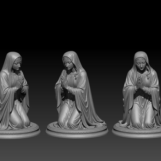 🎨 Virgin Mary・ STL File for 3D printing・Cults