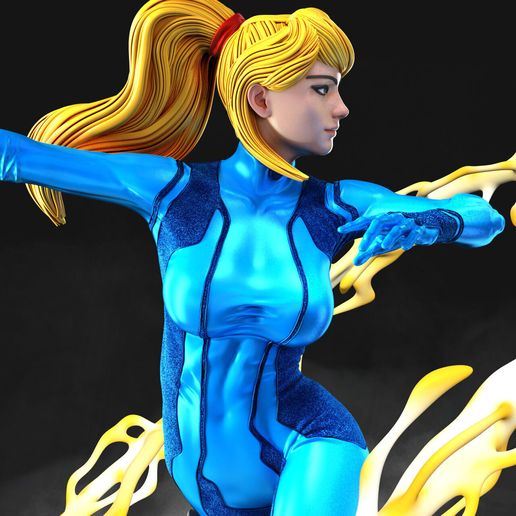♀️ SAMUS ZERO SUIT FULL・ 3D File for ・Cults