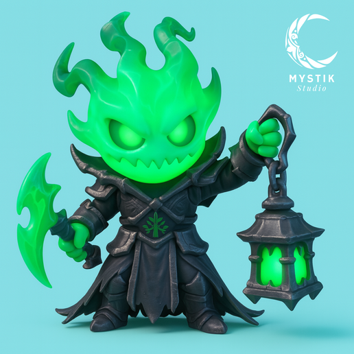 🐉 Thresh chibi-style 3D – League of Legends・ STL File for 3D printing・Cults
