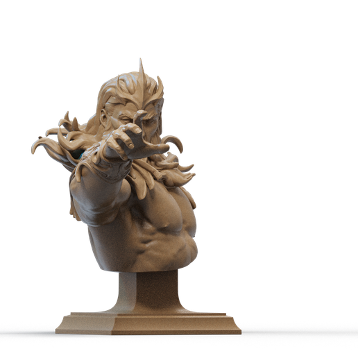 👤 Poseidon Bust 3D Print・ STL File for 3D printing・Cults