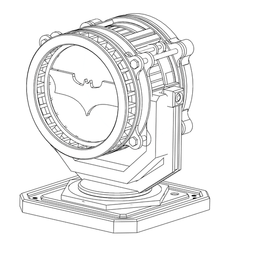 STL file batman lamp 🔦 ・3D printable model to download・Cults