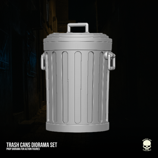 🗑️ Trash Can Collection 3D printable files for Action Figures・ STL File ...