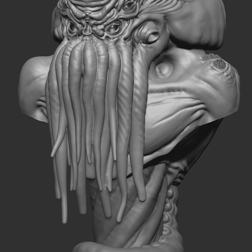 👤 Cthulhu Bust Statue・ STL File for 3D printing・Cults