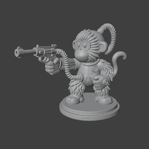 🐒 monkey・ STL File for 3D printing・Cults