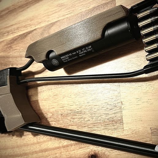 🦡 Little Badger grip and stock with integrated moderator holder・ STL ...