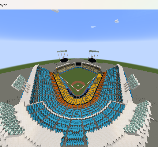 🏟️ Minecraft Dodger Stadium・Free 3D File for ・Cults