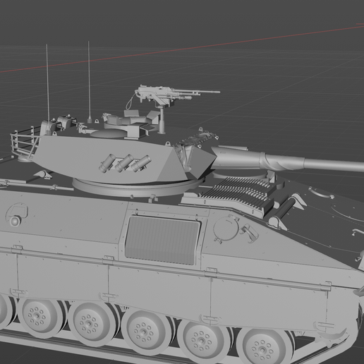 🤌 Modelo 3D del vehículo blindado italiano C13 T90・Archivo OBJ para ...