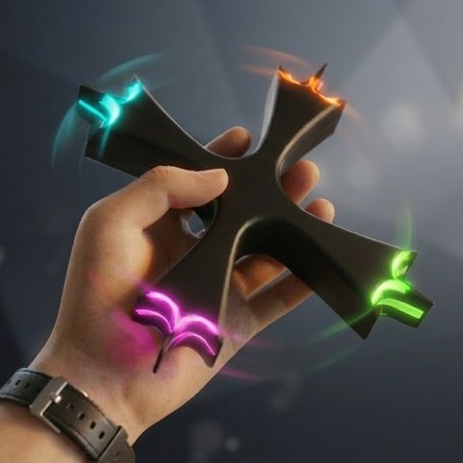 👌 Neon Spinner | Arduino Reflex Game & Fidget Toy・Free STL File for 3D ...