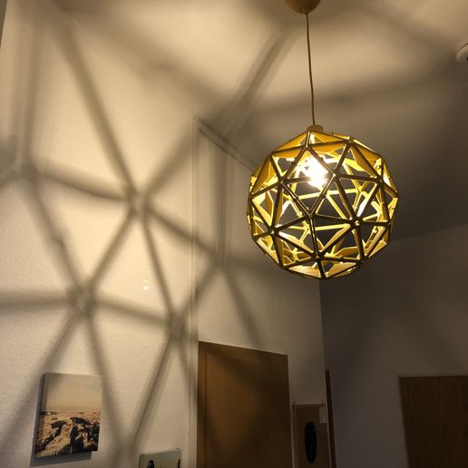 🔦 Geodesic Sphere Lamp Shade・Impresión 3D con la impresora 3D Anycubic ...