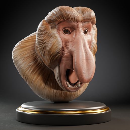🐒 Proboscis Monkey・ STL File for 3D printing・Cults