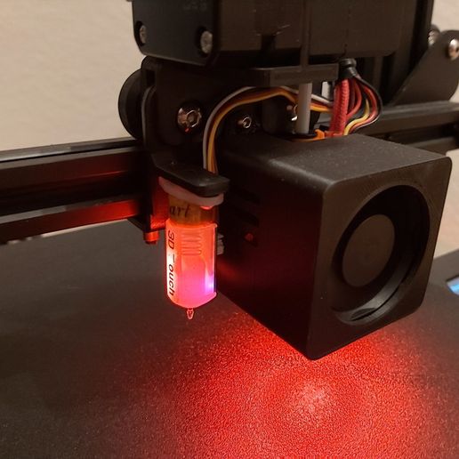 Free 3D file Ender 3 (Pro) - Fan Shroud with LED (40x40x20, silent) 🔧 ...