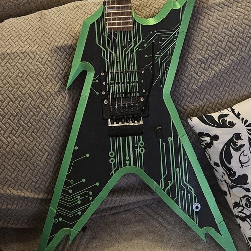 ⚡ The SYS32 Electric Guitar Dean Razorback Dimebag Darrell・ 3MF File ...