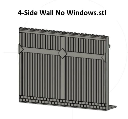 🎨 N Scale -- Side Walls for Roundhouse...・Archivo 3D Gratis para ・Cults