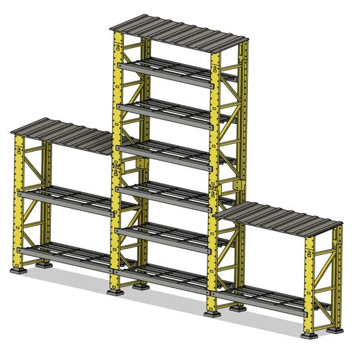 🚜 Modular, expandable pallet rack・ 3D File for 3D printing・Cults