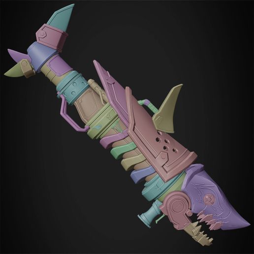 🚀 Arcane Jinx Fishbones Rocket Launcher Weapon For Cosplay・ 3D File for ...