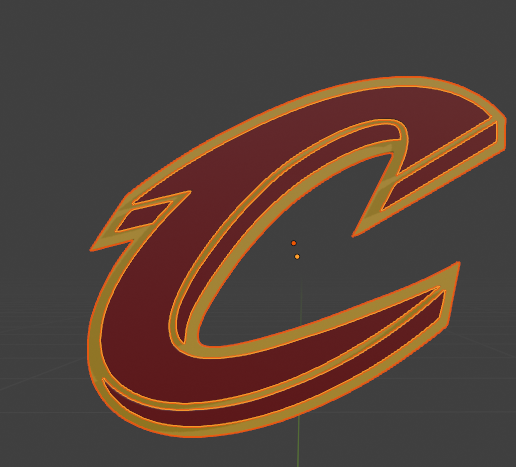 🏀 Cleveland Cavaliers Basketball Team Logo 3D Model STL (color change ...