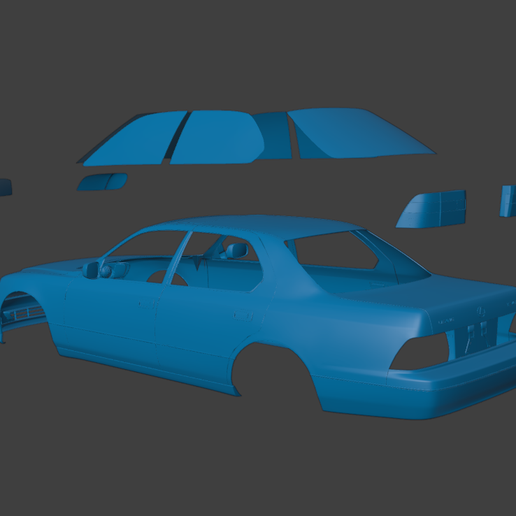 🏎️ RC BODY 2000 LEXUS LS 400 1/10 3D PRINT STL・ STL File for 3D ...