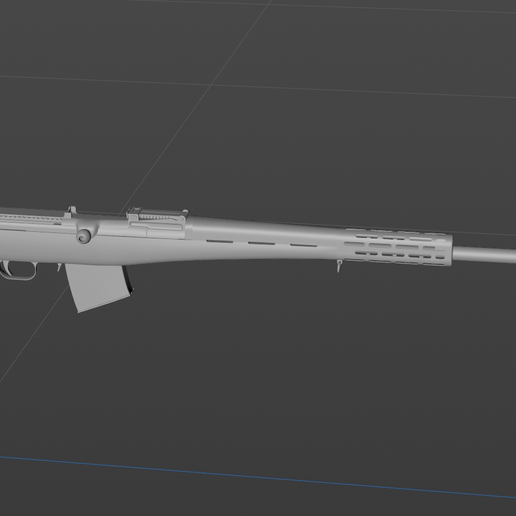 🔫 Soviet SVD-38 sniper rifle 3D model material・ OBJ File for 3D ...