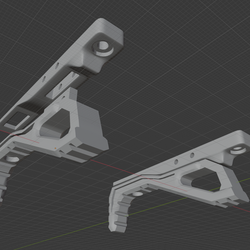 ⚽ FX-9 Angled Fore Grip・ STL File for 3D printing・Cults