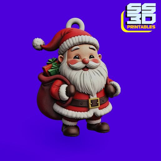 STL file Santa clause Decor hanging 3d printable stl 🎅 (OBJ and 3MF)・3D ...