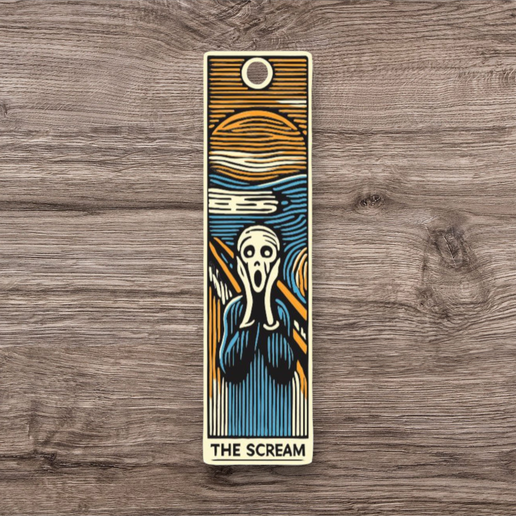 🔖 Bookmarks "The Scream" by Munch (Bookmark)・ 3MF File for 3D printing ...