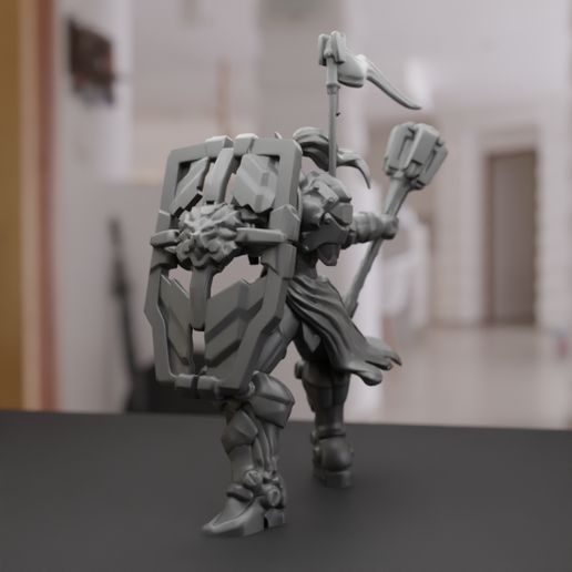 Free STL file Brigitte Overwatch Fanart Figure 🪖 ・3D printer model to ...