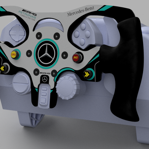 🚗 DIY MOD LOGITECH G920 G29 G923 G923 FORMULA MERCEDES・ STL File for ・Cults