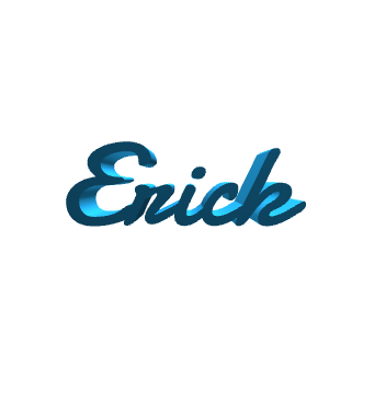 the name erick in cursive