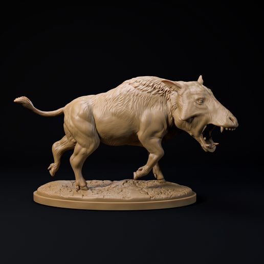 🎨 Archaeotherium 1-35 pre-supported prehistoric animal・ 3D File for 3D ...