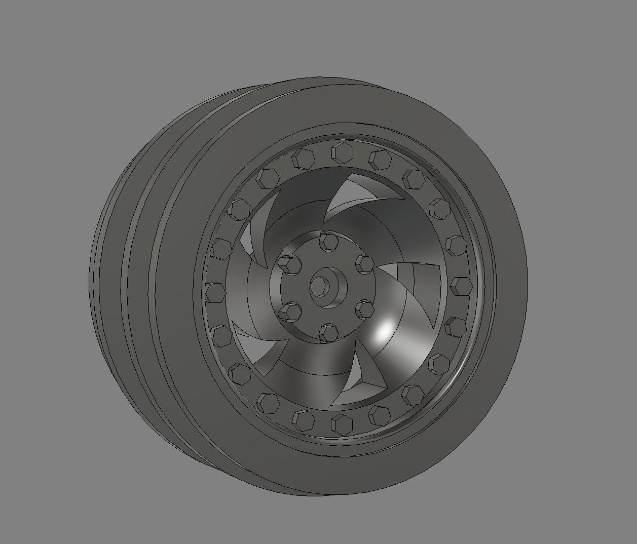Datei STL 1/16 RAUPENRAD FÜR WPL-REIFEN - MIJBITS・Modell für 3D-Druck zum herunterladen • Cults