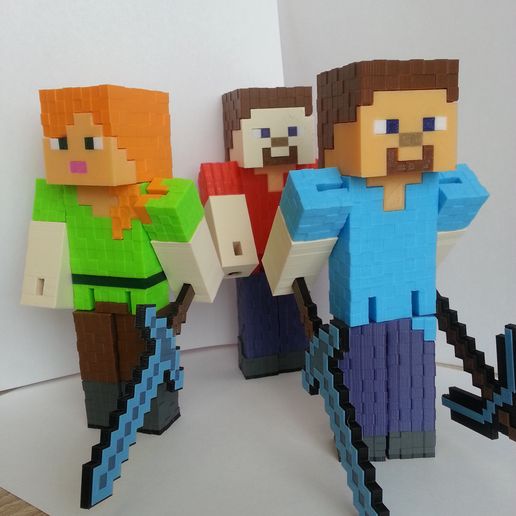 🧵 Minecraft Steve・ STL File for 3D printing・Cults