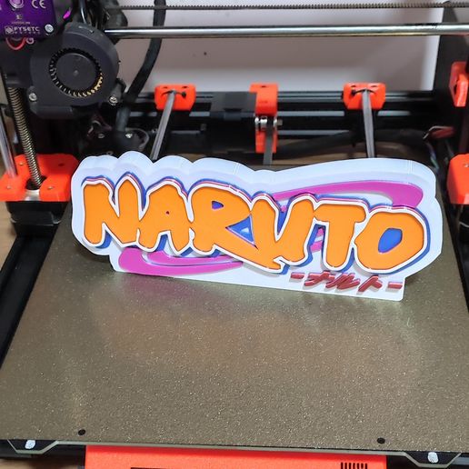 👾 Naruto - Logotipo・ STL File for 3D printing・Cults