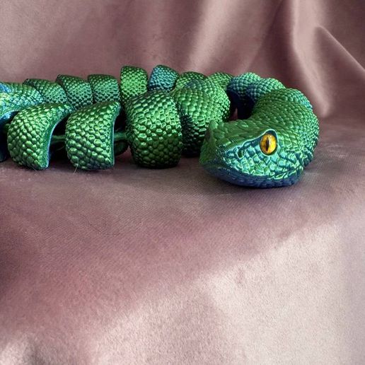 🐍 Flexi Snake, Articulated Snake, Multi-color without AMS・Free STL File ...