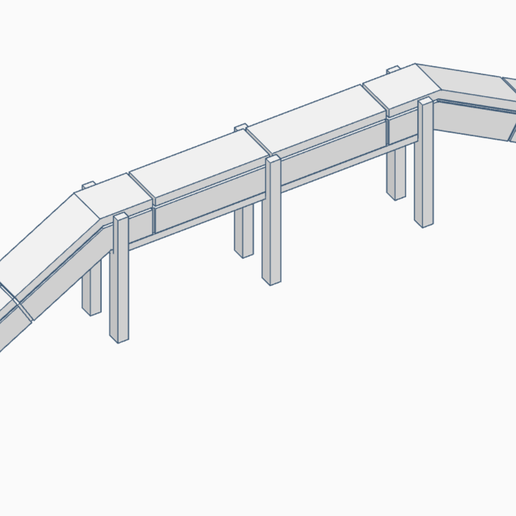 3D file Model Railway Concrete Trunking 🛤️ ・3D printer model to ...