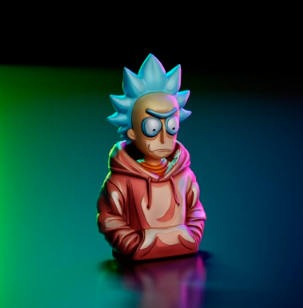 OBJ file Rick Sanches 👾 ・3D printable model to download・Cults