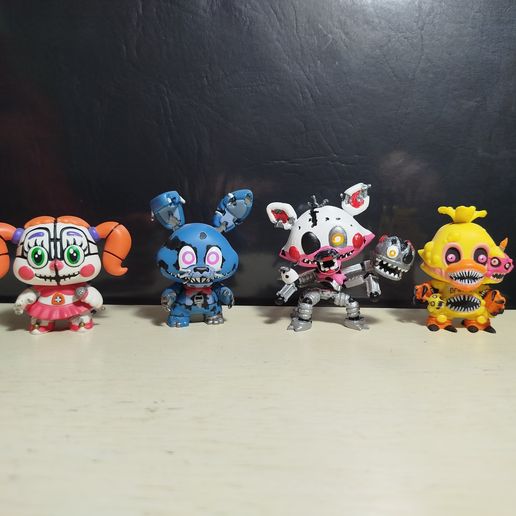 🦸 FNAF funko mystery minis Nightmare Mangle・ STL File for 3D printing・Cults