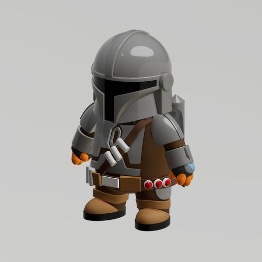 STL file Mandalorian Art Toy 🎨 ・Design to download and 3D print・Cults