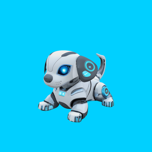🤖 Futuristic Robotic Dog-Cute Puppy Robot Toy-1-3D print model・ 3D File ...