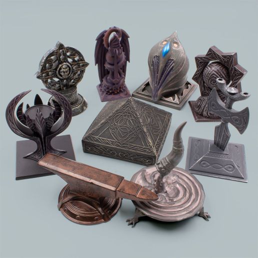 ⛩️ Shrines of the Nine Divines Full Collection + Shrine Base・ OBJ File ...