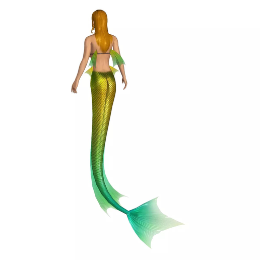 🧜‍♀️ Mermaid - 3D Print・Free OBJ File for 3D printing・Cults