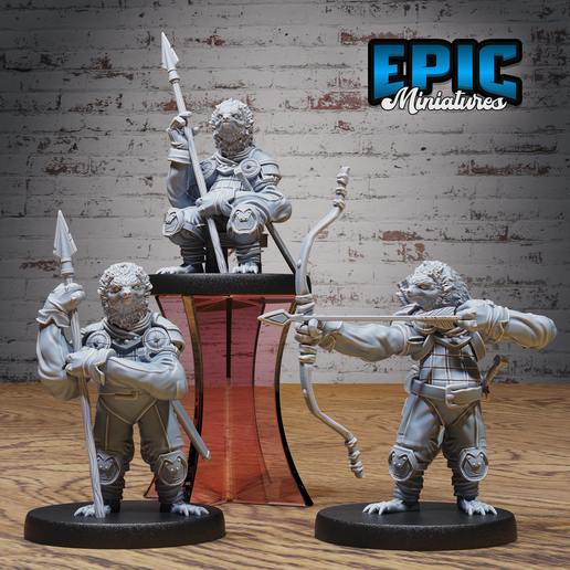 3D file Sloth Guard Set ‧ DnD Miniature ‧ Tabletop Miniatures ‧ Gaming ...