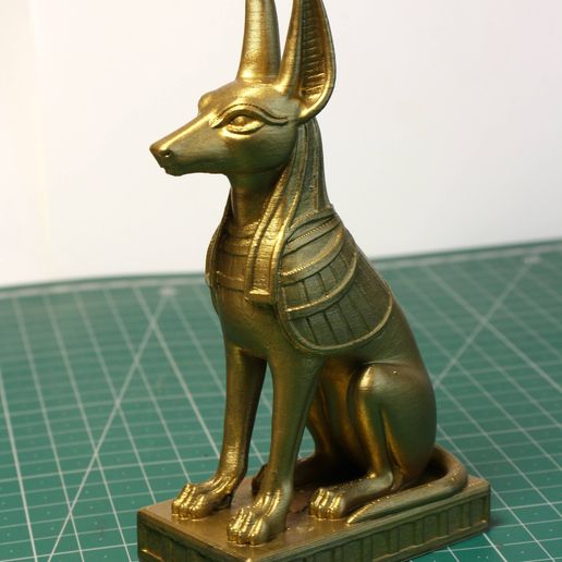 🎨 Egyptian Jackal - Anubis・3D Print with the Bambu Lab A1 printer 3D printer・Cults