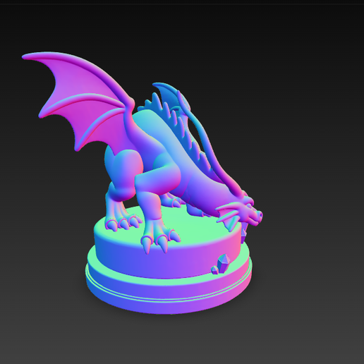 🐉 Blue dragon final fantasy・ STL File for 3D printing・Cults