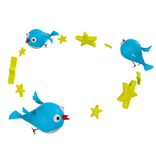 🌃 Knockout stars and birds・ STL File for 3D printing・Cults