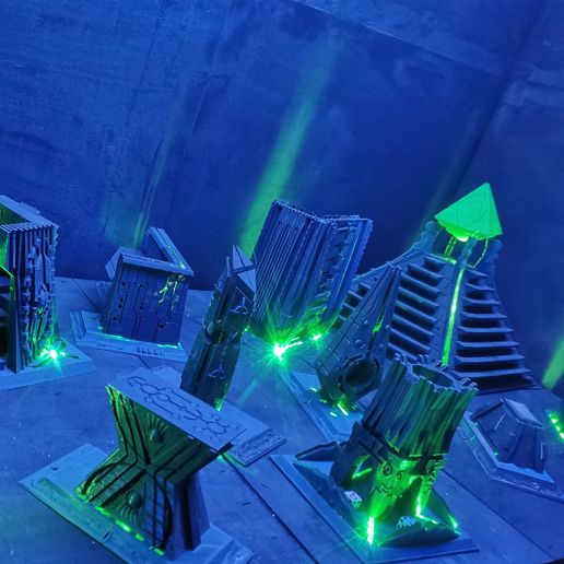 3D file Necron City Antique Xeno Pack 🏙️ ・3D printable model to ...
